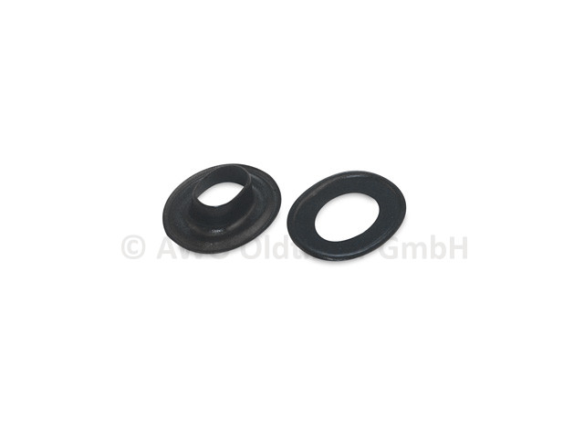 Öse für Plane (2-teilig) (15,0 x 10,0mm) oval schwarz AWO Touren, Spo